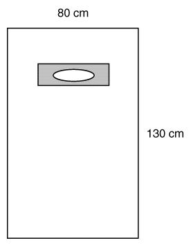 3M 1033 Steri-Drape Medium Drape With Wide Adhesive Aperture 80cm x 13 ...