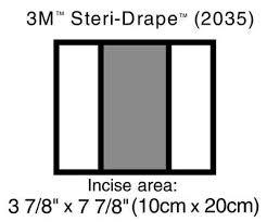 3M 2035 Steri-Drape 2 Incise Drapes 10cm x 20cm – Owl Medical Supplies