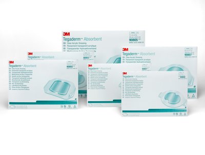 3M 90803 Tegaderm Absorbent Clear Acrylic Dressing Large Oval – Owl ...