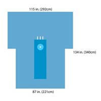 Cardinal Health A29435 Extremity Drape with Armboard Covers, Sterile ...