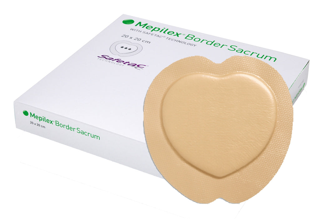 Molnlycke 282000 Mepilex Border Sacrum Adherent Foam Dressing 18cm x 1 ...
