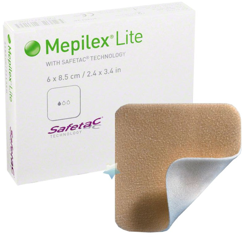 Molnlycke 284500 Mepilex Lite Foam Dressing With Safetac 20cm x 50cm – Owl Medical Supplies